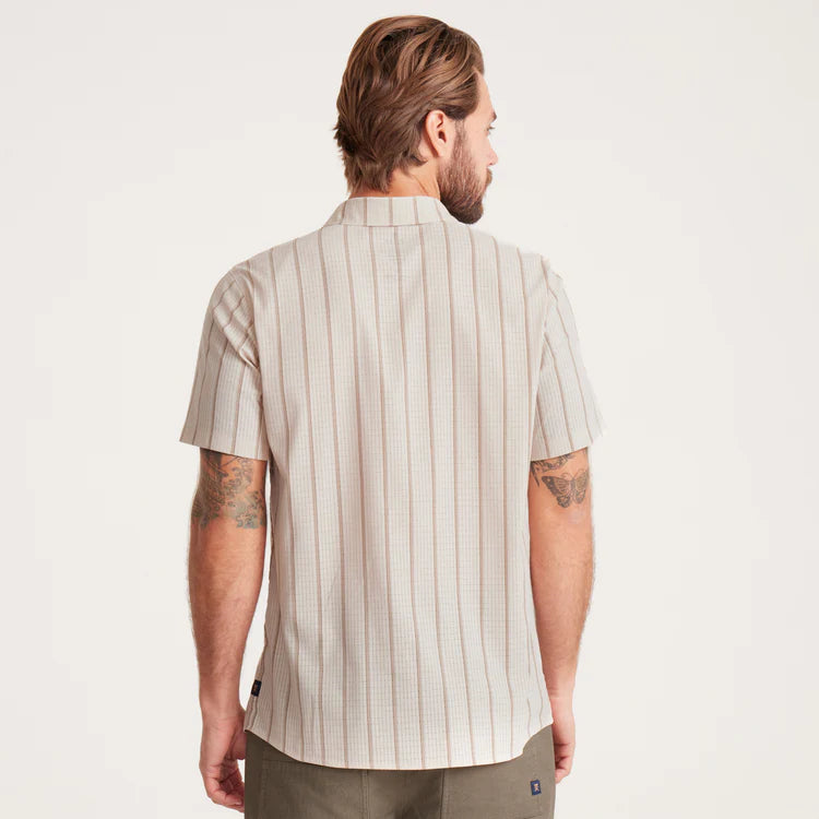 Bless Up Breathable Stretch Shirt - Bone Stripe