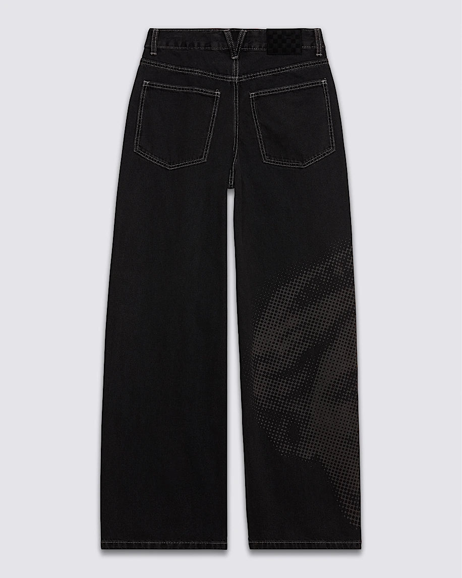 Sirelle Graphic Puddle Pants - Washed Black