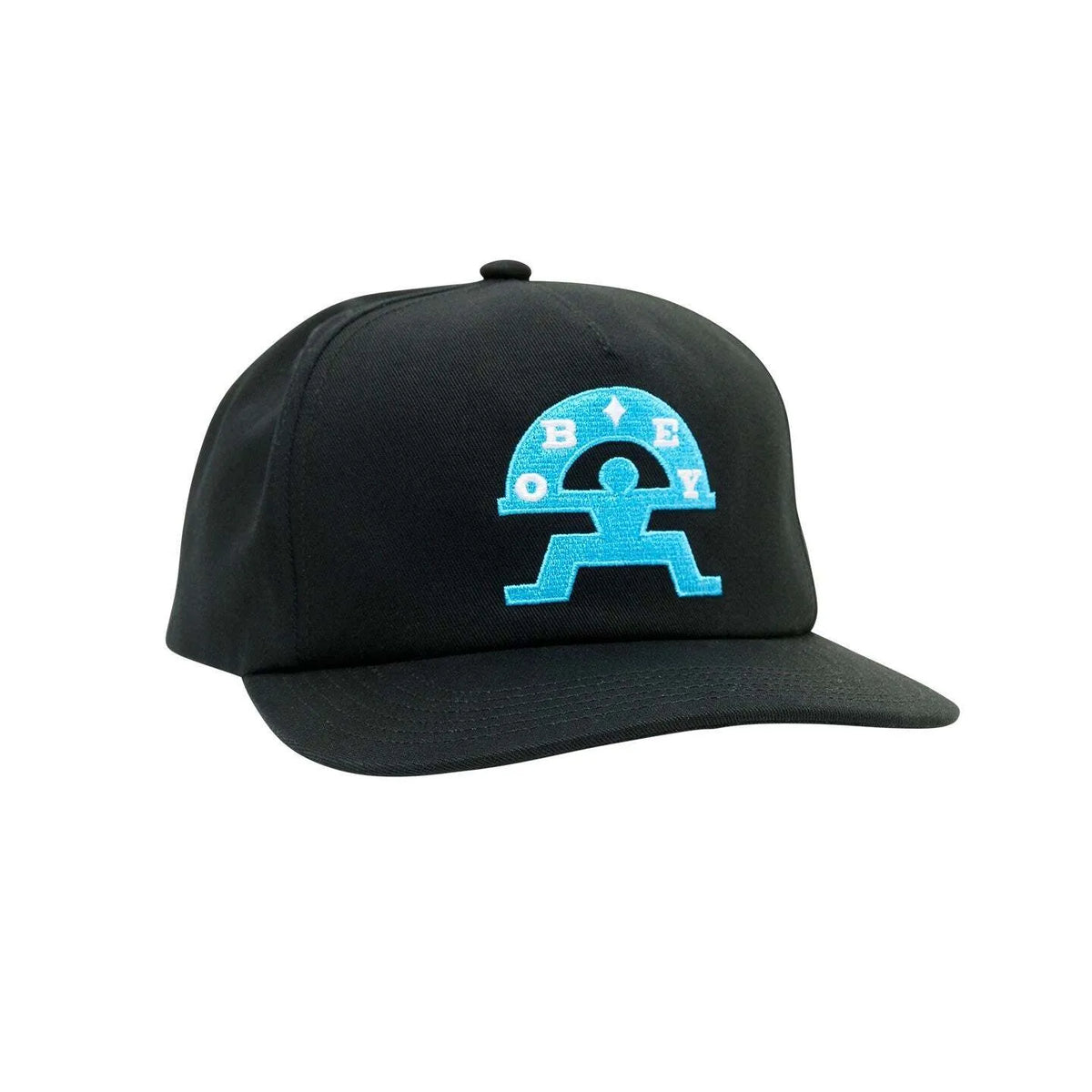 Obey Dance 5 Panel Snapback Hat - Black